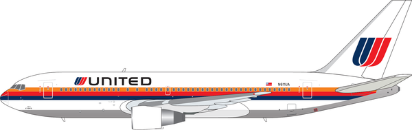 V1 Models 1:400 United Airlines Boeing 767-200ER N611UA 400007 PRE-ORD ...