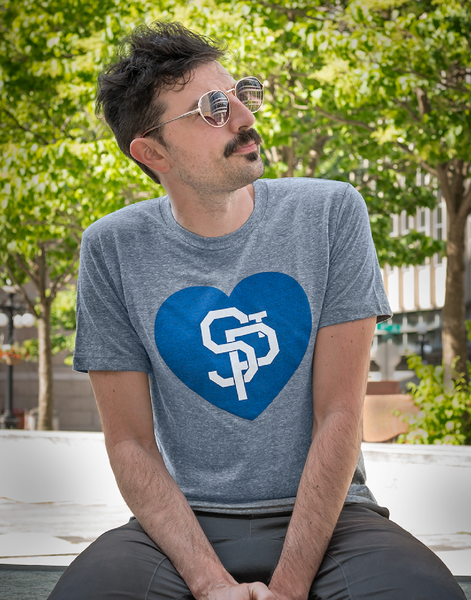 Love STP Blue Heart T-Shirt - DGPilot