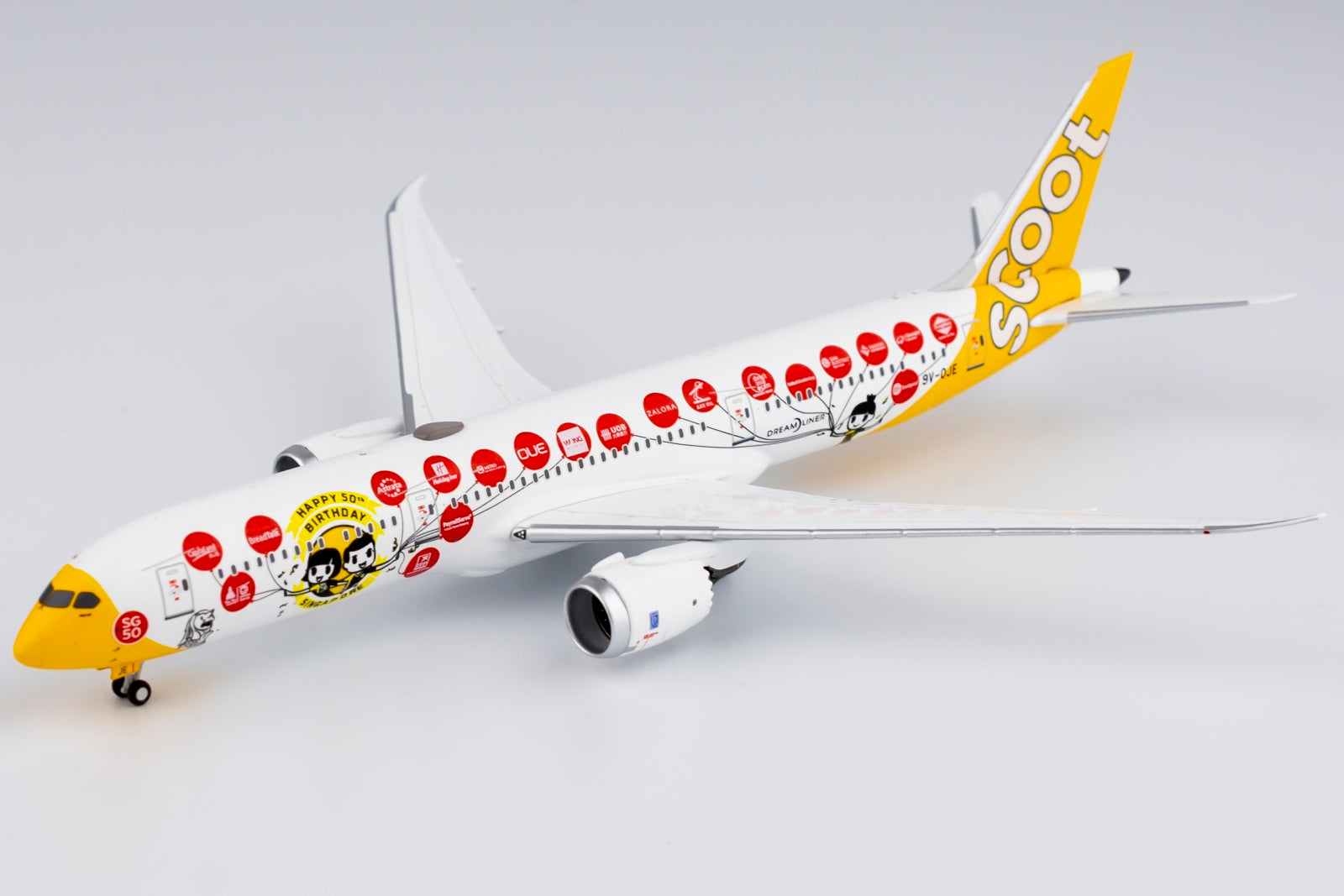 NG Models 1:400 Scoot Boeing 787-9 Dreamliner 9V-OJE (Jubilee) 55096 ...